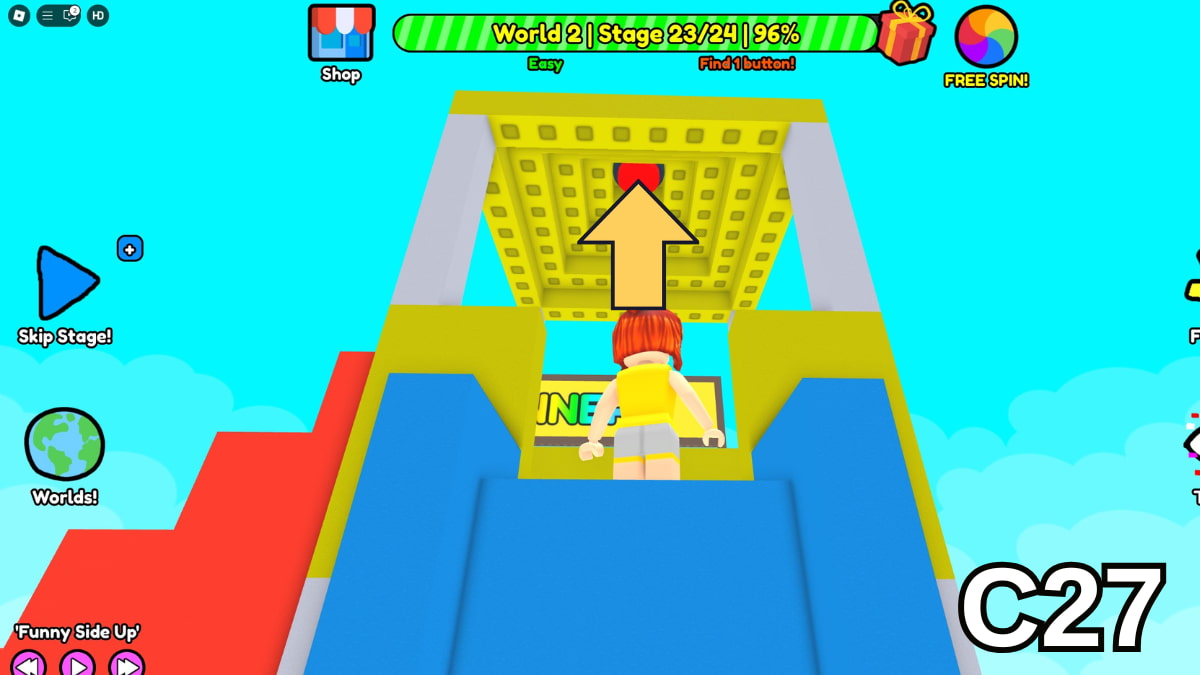 Roblox Find Buttons Walkthrough - All Stages & Locations