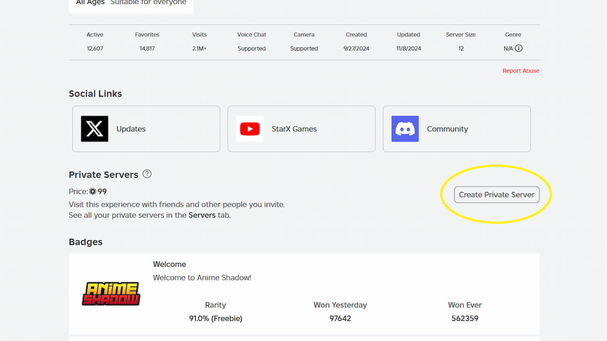 Anime Shadow Private Server Links - Roblox | Pro Game Guides