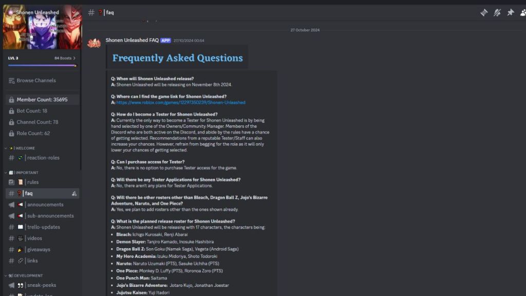Official Shonen Unleashed Trello Link & Discord | Pro Game Guides
