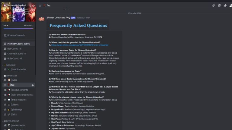 Official Shonen Unleashed Trello Link & Discord | Pro Game Guides