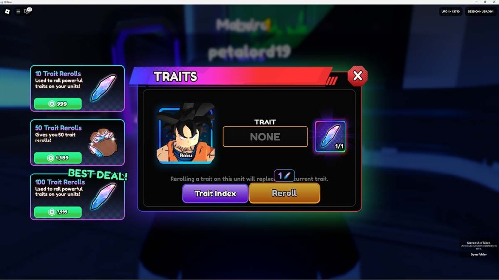 How to roll Sub Traits in Anime Vanguards (Mandra NPC location) | Pro ...