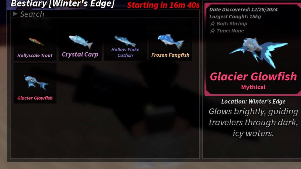 All 5 Limited Fishes in Winter's Edge (100% Bestiary) – Fisch | Pro ...