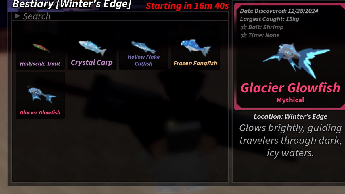 All 5 Limited Fishes in Winter's Edge (100% Bestiary) – Fisch | Pro ...
