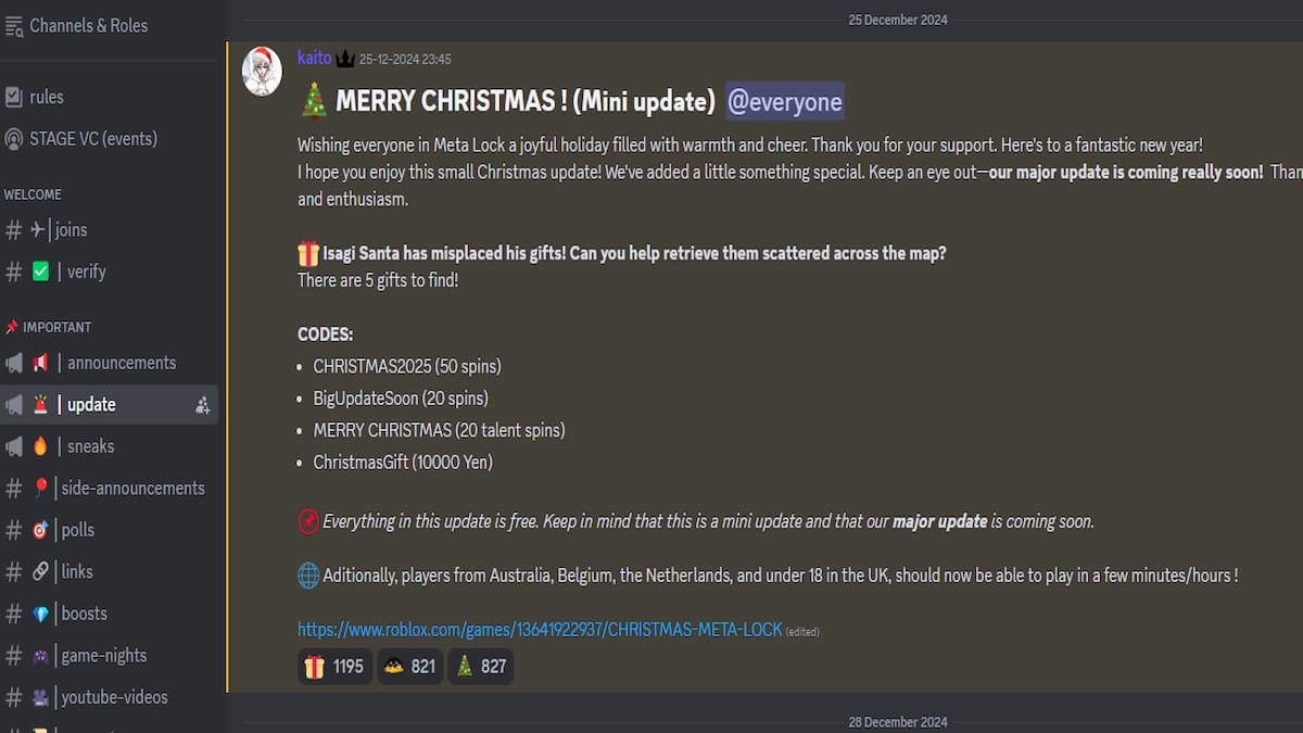 Meta Lock Trello and Discord Links - Roblox | Pro Game Guides