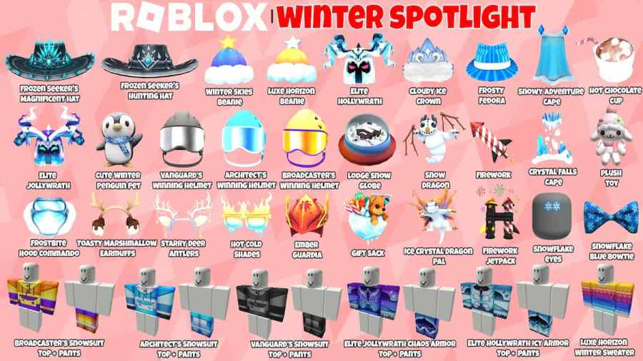 All Roblox Winter Spotlight Event Rewards (2024) | Pro Game Guides