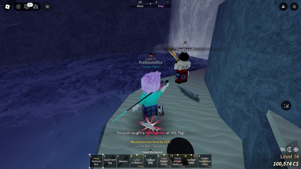 How to Find and Catch a Helicoprion in Fisch | Pro Game Guides