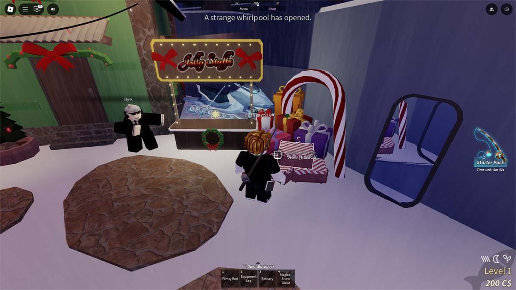 How to find and use the Snow Globe in Fisch [Fischmas Winter Update ...