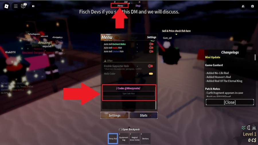 Fisch Modded Codes (June 2025) | Pro Game Guides