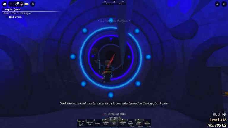 How to Solve Ethereal Abyss Trial - Fisch Abyssal Specter Rod