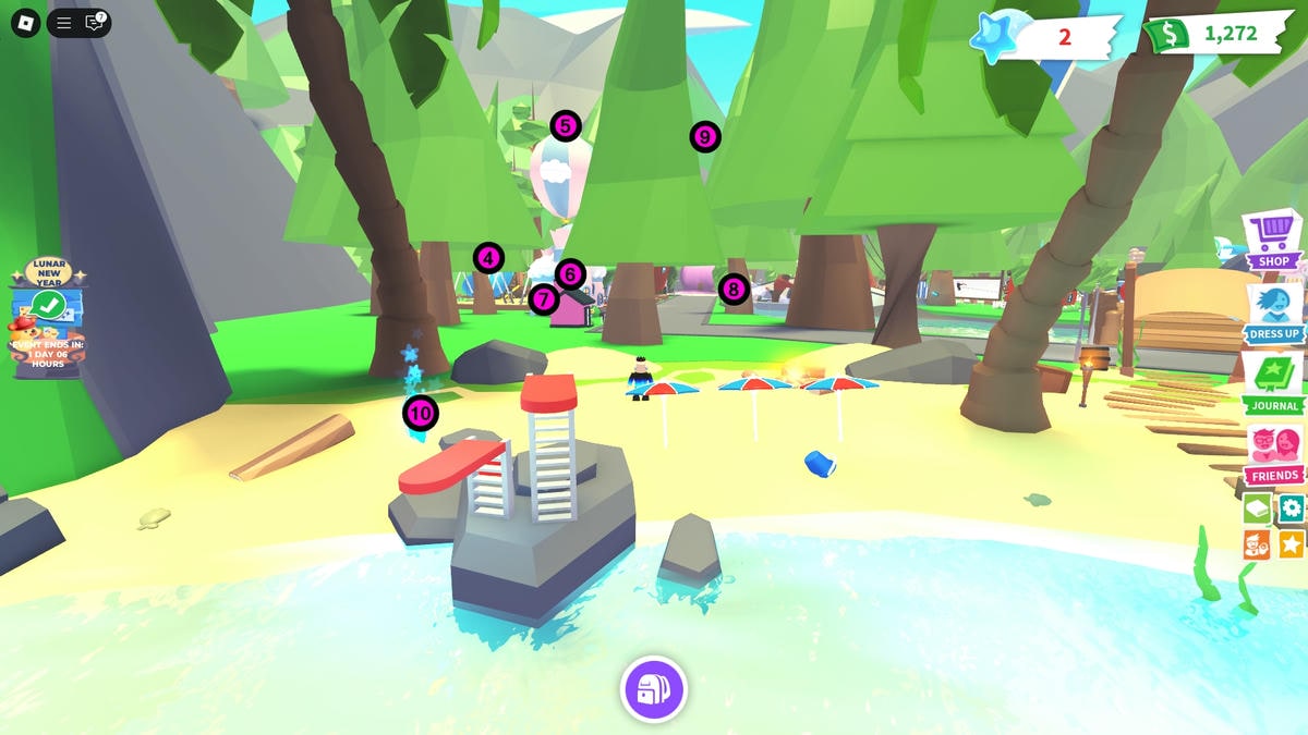 All 30 Shooting Star locations in Adopt Me Lunar Event - Day 21 | Pro ...