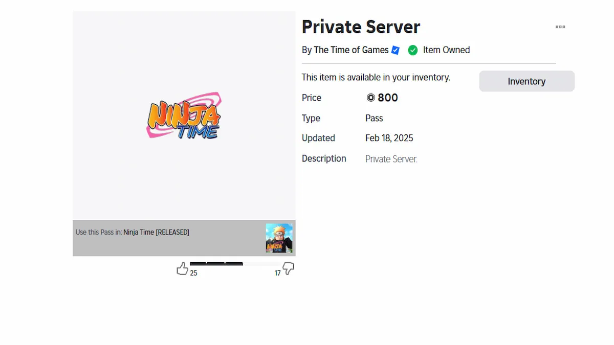 Roblox Ninja Time Private Server Codes List (2025) | Pro Game Guides