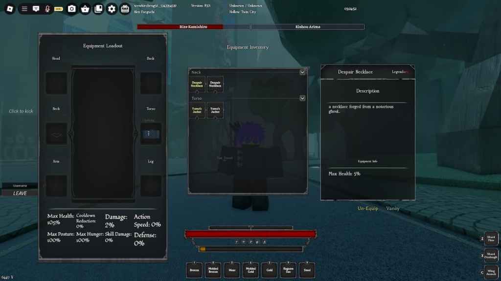 All Items and Accessories in GHOUL RE [Release] | Pro Game Guides