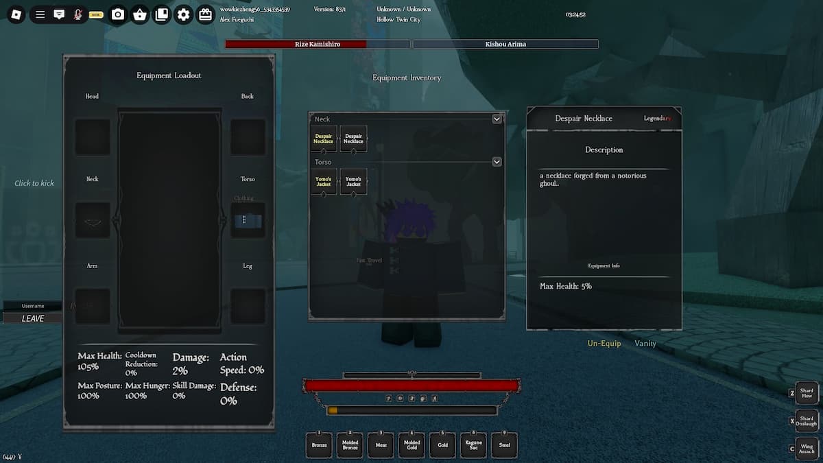 All Items and Accessories in GHOUL RE [Release] | Pro Game Guides