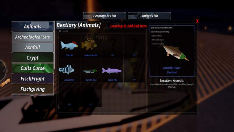 Complete Fisch Animal Event Guide — Animal Pool Bestiary, Octophant ...