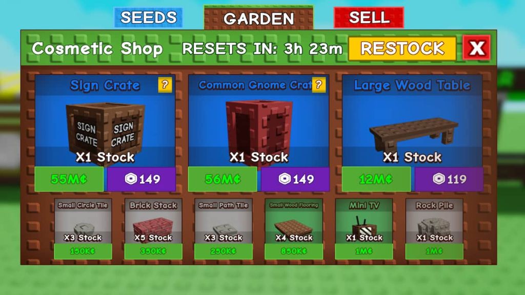 All Cosmetic Items in Grow A Garden | Pro Game Guides