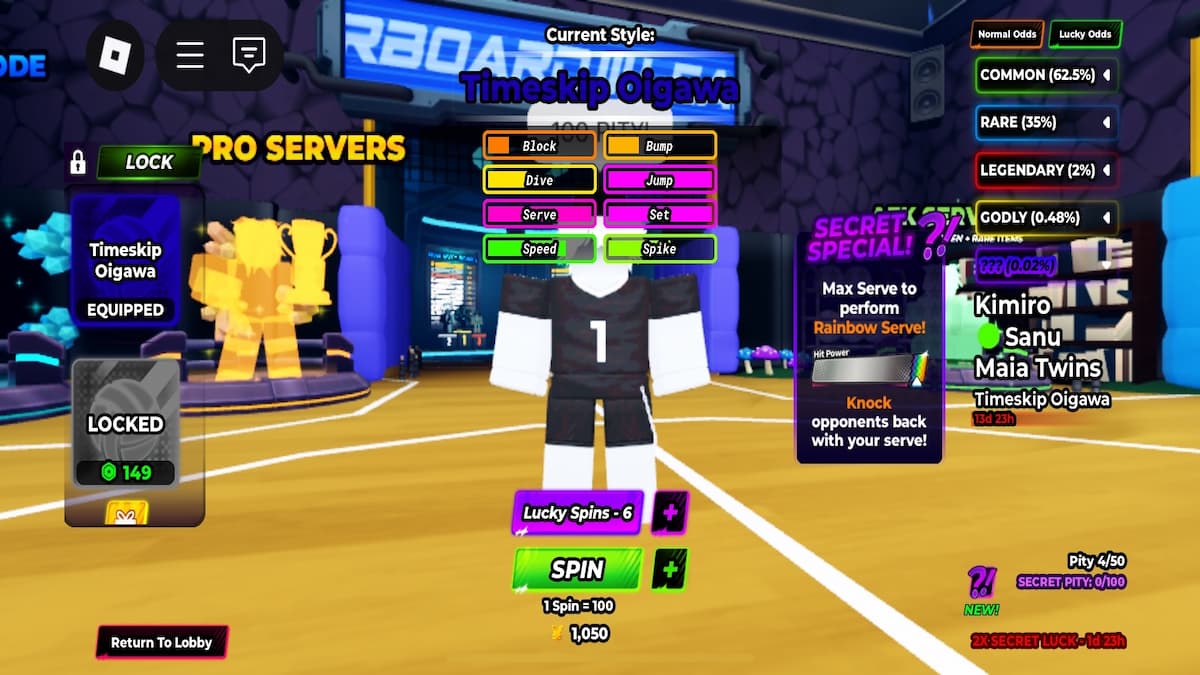 How to get Timeskip Okazu in Volleyball Legends - Season 9 | Pro Game ...