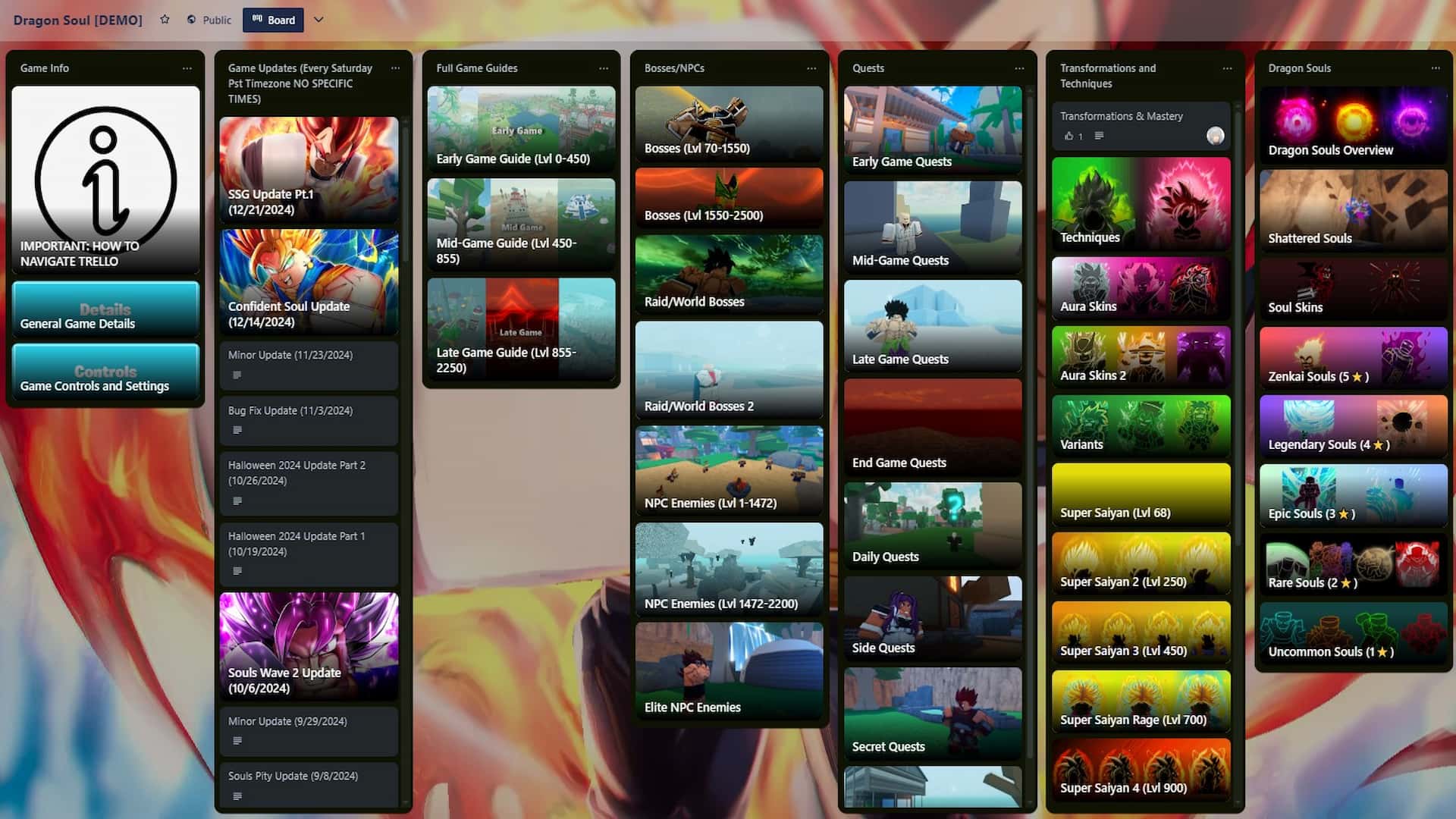 Official Dragon Soul Trello Link (May 2025) | Pro Game Guides
