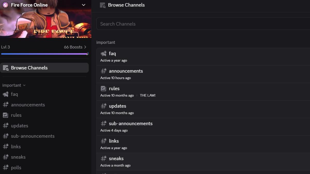 Official Fire Force Reignition Trello Link & Discord Server | Pro Game ...