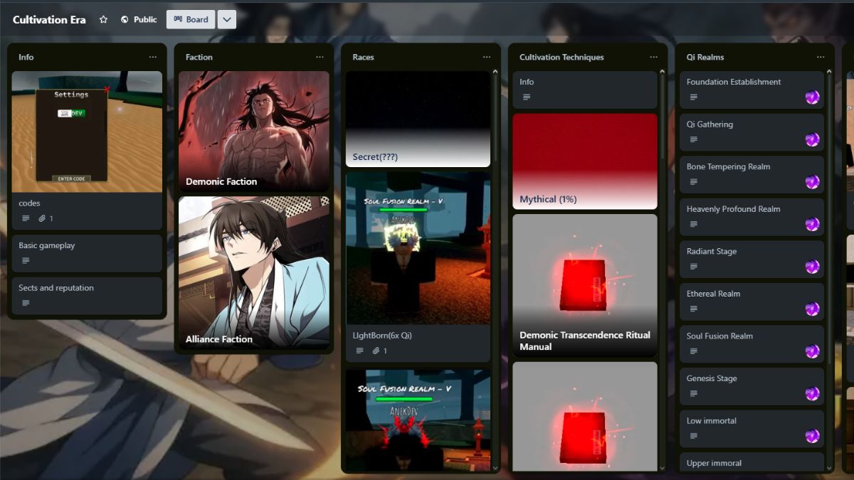 Official Cultivation Era Trello Link & Discord | Pro Game Guides