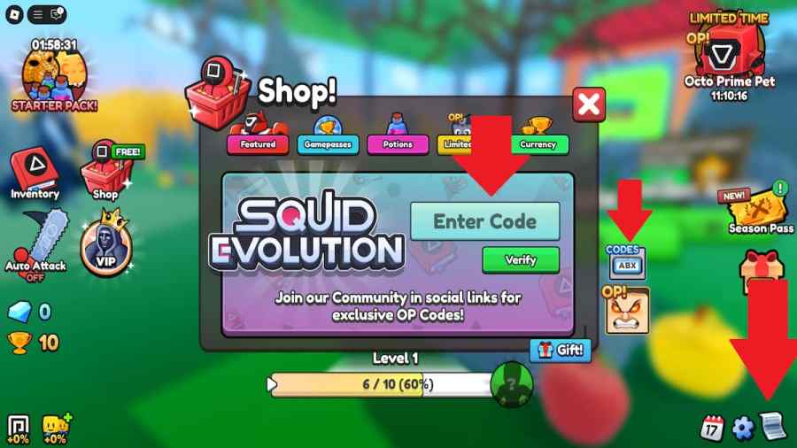 Squid Evolution Codes (August 2025) | Pro Game Guides