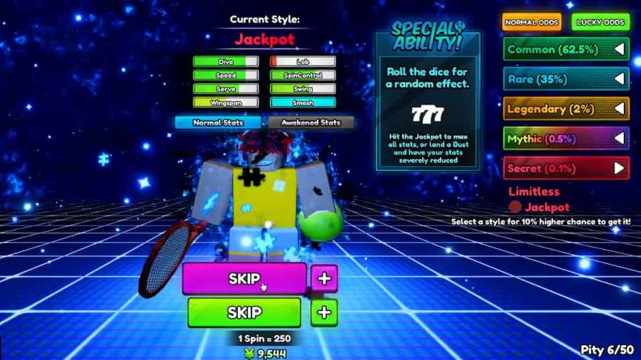 How to get the Jackpot Style in Tennis Zero | Pro Game Guides