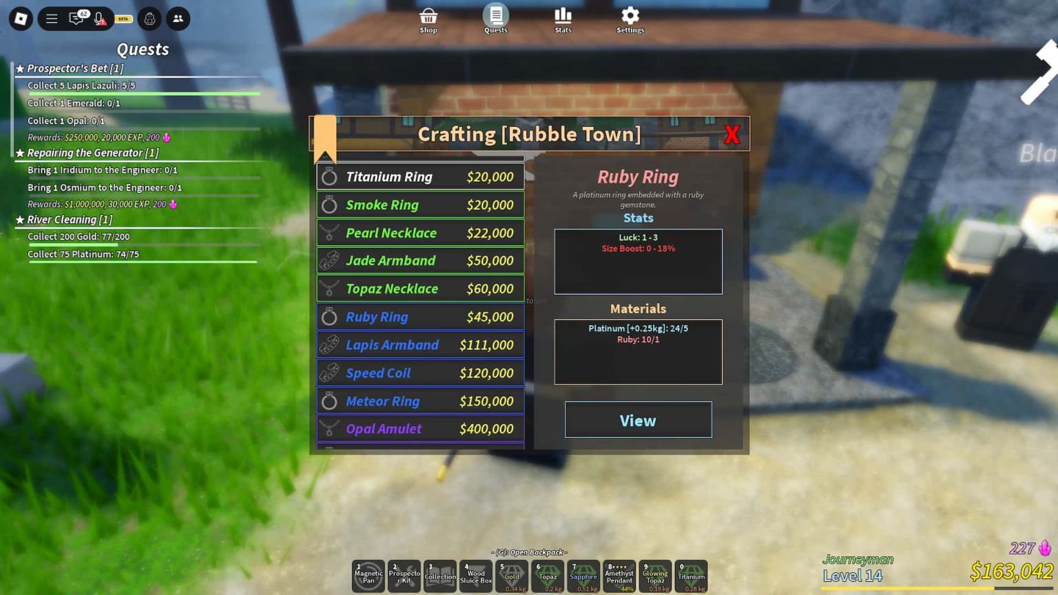 Prospecting Roblox Crafting Guide & Recipes List | Pro Game Guides