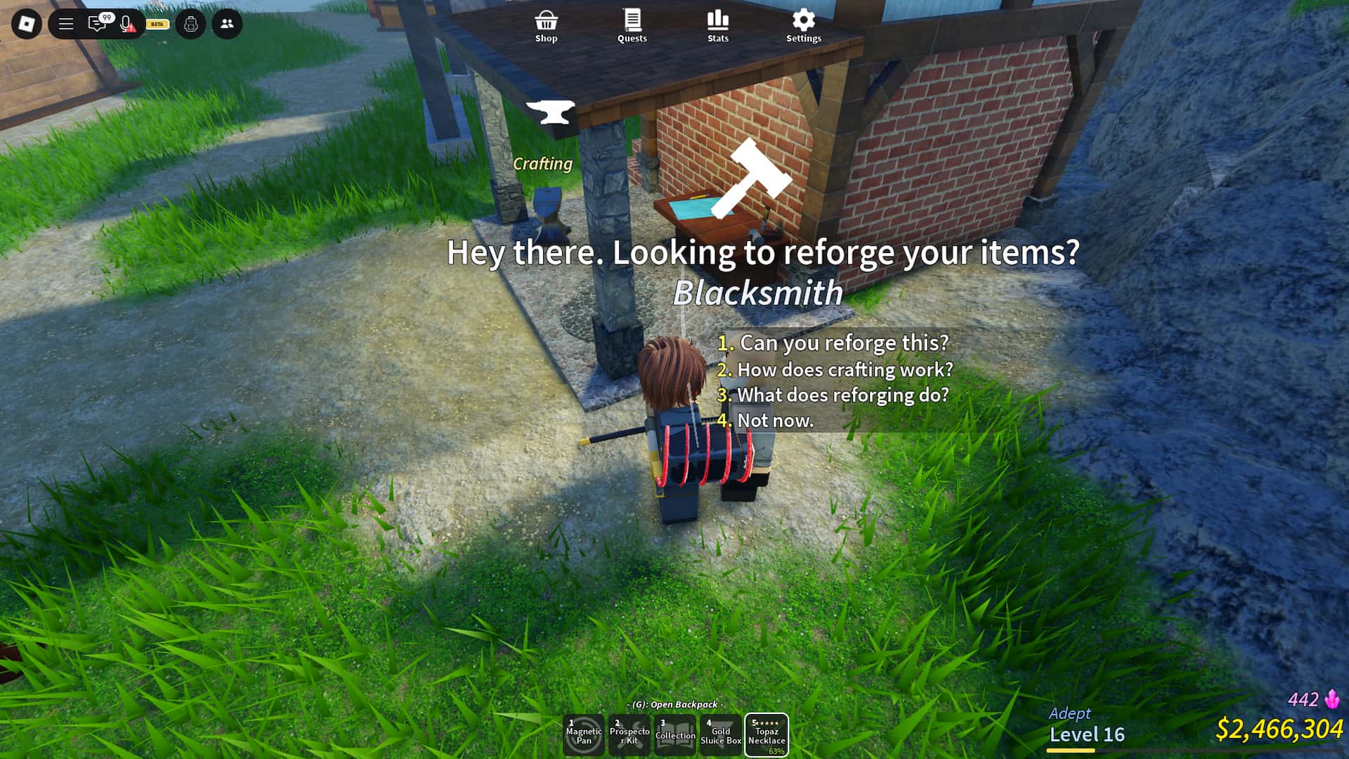 Prospecting Roblox Crafting Guide & Recipes List | Pro Game Guides