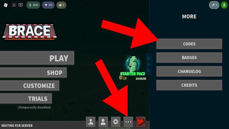 Brace Codes (August 2025) | Pro Game Guides