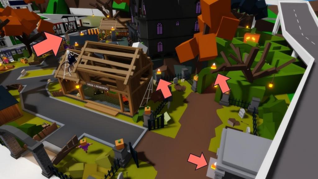 All Candy Corn Locations in Brookhaven RP- Halloween Event | Pro Game ...