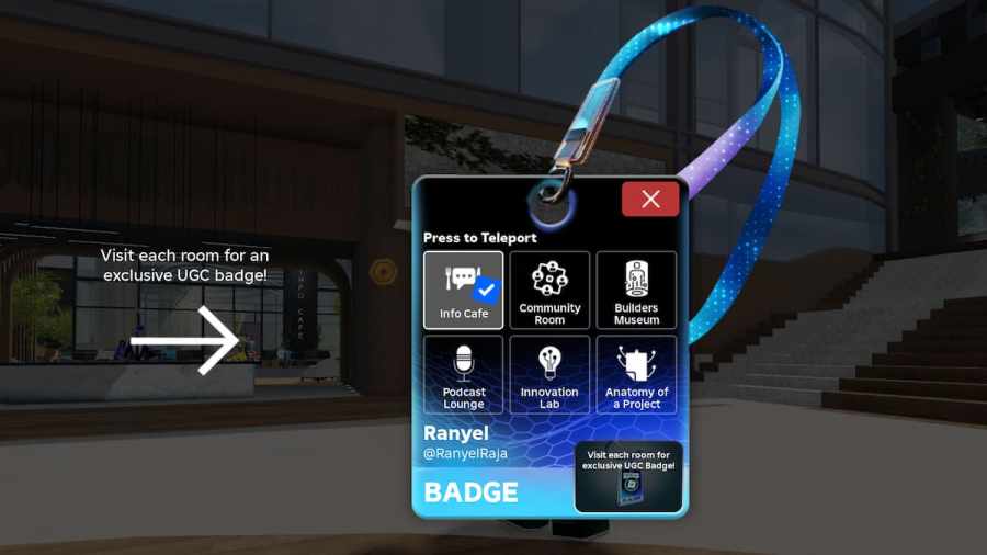 How to get the Builder Badge UGC Item in Roblox Careers Industry Space ...