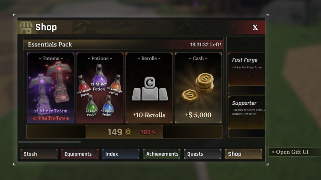 Roblox The Forge Totems - Luck Totem, XP Totem, Miner & Warrior