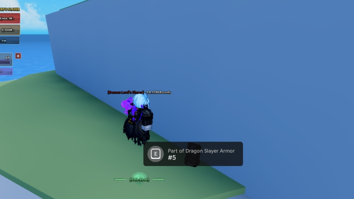 Rogue Piece Dragon Slayer Armor 5 Parts Locations