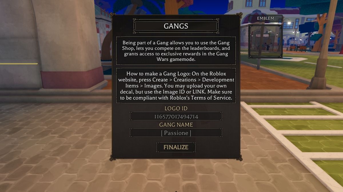 How to Create a Gang in Bizarre Lineage: Name Filter & Decal ID